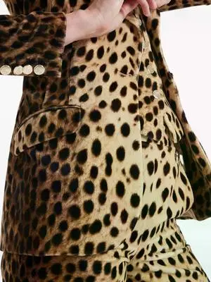 TEMPERLEY LONDON Nemera Leopard Print Single-breasted Blazer
