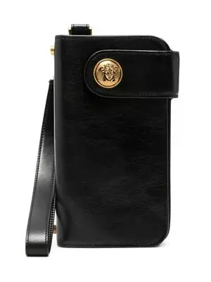 Versace Medusa Leather Clutch Bag
