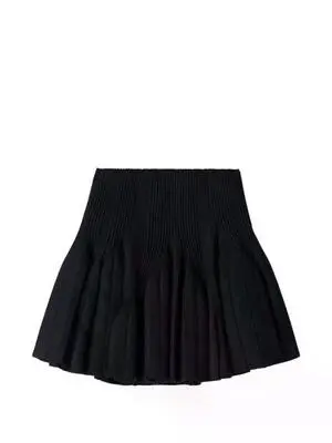 Sandro Mini Knit Godet Skirt