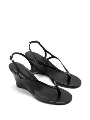 Gimaguas 75mm Leather Heeled Sandals - Black