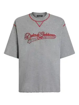 Dolce & Gabbana Embroidered T-shirt - Grey