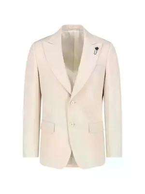 LARDINI Single-breasted Blazer - Neutrals