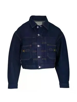 Citizens Of Humanity Denim Buckle Cropped Jacket
