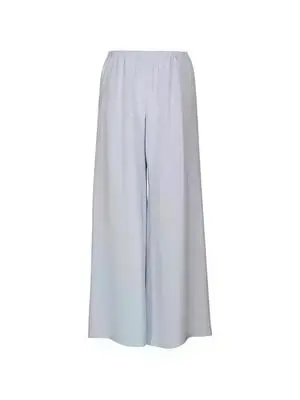 PETER COHEN Elasticated Waist Wide-leg Trousers - Blue