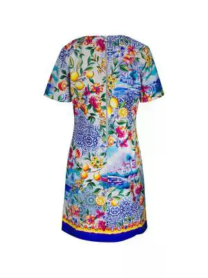 Rani Arabella Floral Print Dress - Blue
