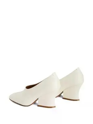 JIL SANDER Block Heel Pumps - White
