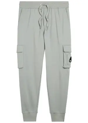 Moose Knuckles Hartsfield Tapered-leg Cotton Cargo Sweatpants - Grey
