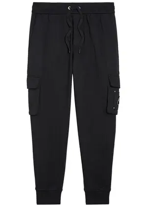 Moose Knuckles Hartsfield Tapered-leg Cotton Cargo Sweatpants Black