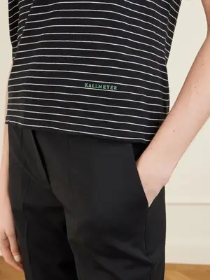 KALLMEYER Kenzie Striped Cotton-jersey T-shirt