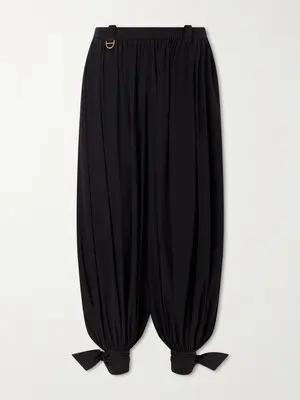 Chloé Silk Crepe De Chine Balloon Pants - Black
