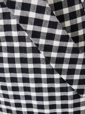 Posse Chiara Checked Cotton-blend Shorts