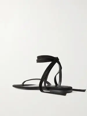 Proenza Schouler Suede Tie Fastening Sandals - Black