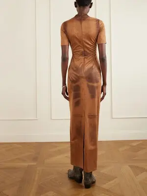 Acne Studios Dueda Printed Jersey Midi Dress