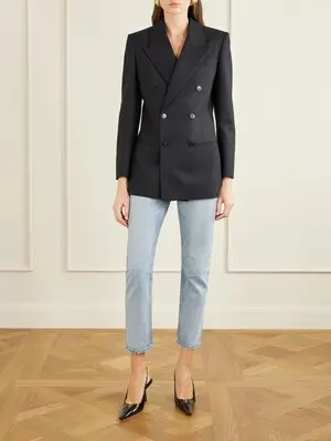 Saint Laurent Double-breasted Wool Blazer