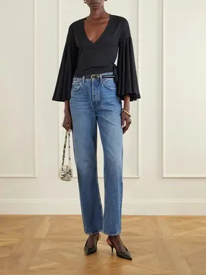 Jacquemus The Ventadou Paper-blend Wrap Top