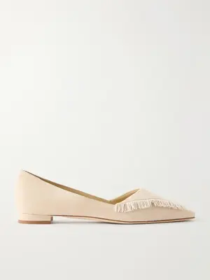 Manolo Blahnik Trimmed Flats For Women