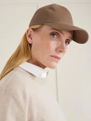 THE ROW Caspian Cotton And Cashmere-blend Baseball Cap - Neutrals