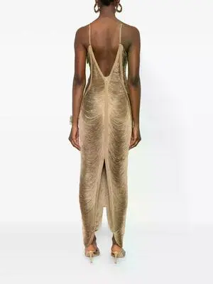 BLESS Solé Fringe V-neck Dress