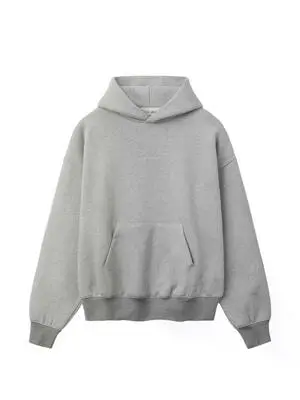 Fear Of God Mélange Effect Logo Patch Hoodie - Grey