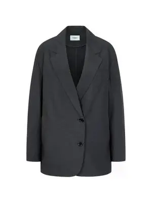 STUDIO TOMBOY Single-breasted Relaxed-fit Cotton Blazer - Grey