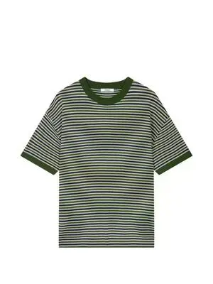 STUDIO TOMBOY Striped Short-sleeve T-shirt Green