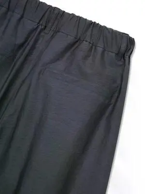 STUDIO TOMBOY Wide-leg Pleated Cotton Trousers - Grey