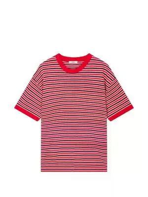 STUDIO TOMBOY Striped Short Sleeve T-shirt - Red