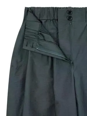 STUDIO TOMBOY Relaxed-fit Pleated Cotton Shorts - Grey