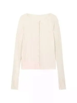 STUDIO TOMBOY Ribbed Button-down Cardigan