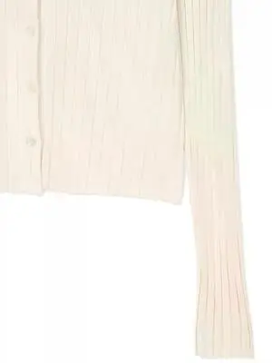 STUDIO TOMBOY Ribbed Button-down Cardigan