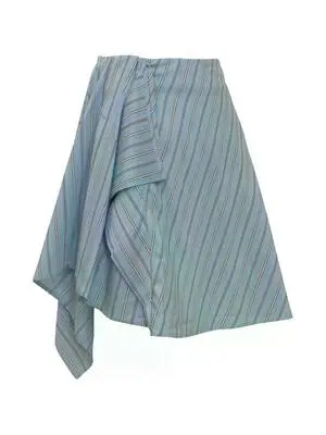 IRO PARIS Utalia Striped Skirt - Blue