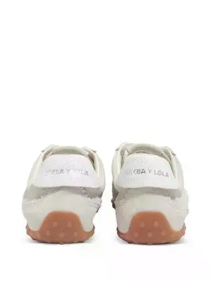 Bimba Y Lola Light Mint Suede Lace-up Sneakers