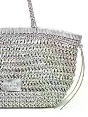Bimba Y Lola Woven Braided Handle Tote Bag