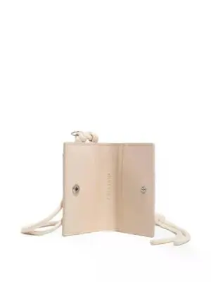 Bimba Y Lola Palm-print Lanyard Wallet Neutrals