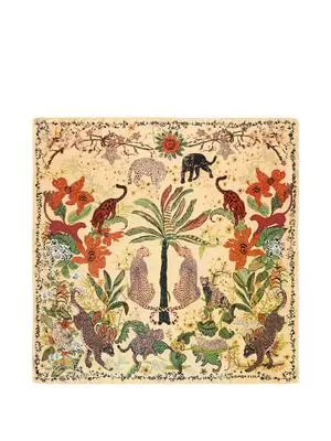Bimba Y Lola Jungle-print Scarf - Neutrals
