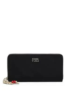 Bimba Y Lola Graphite Zip Purse - Black