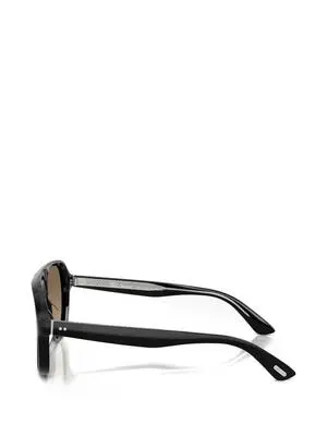 Oliver Spencer Pilot Frame Sunglasses - Black
