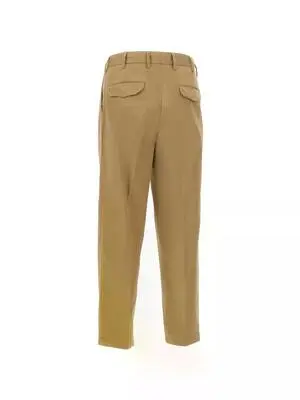 MYTHS Pleated Flap Trousers - Neutrals