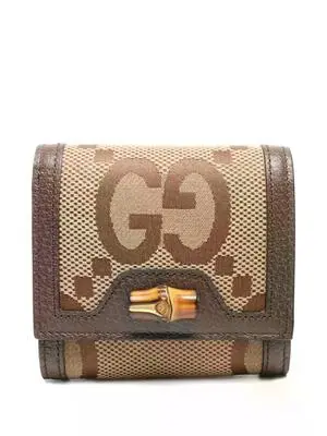 Gucci 2022-2025 Jumbo Gg Canvas Wallet - Neutrals