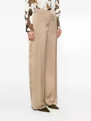 PENNYBLACK Sand Beige Wide-leg Trousers