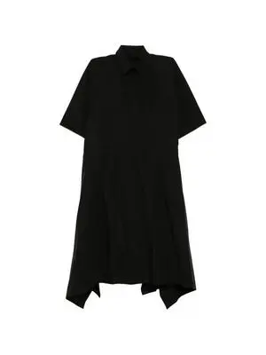 JNBY Asymmetric Hem Short-sleeved Dress - Black