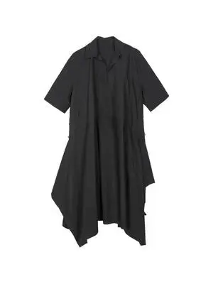 JNBY Asymmetric Hem Short-sleeved Dress - Black