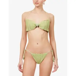 Devon Windsor Kyla Open-knit Bikini Top