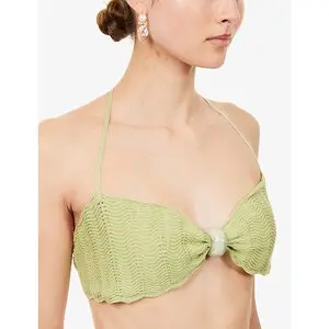Devon Windsor Kyla Open-knit Bikini Top