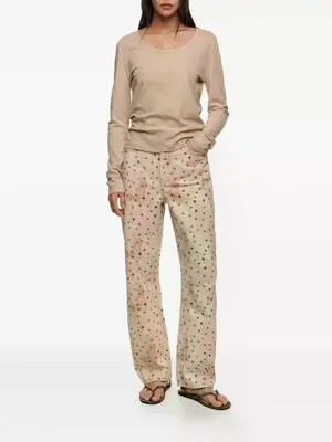 Bimba Y Lola Polka Dot Print Trousers