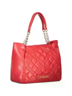 Moschino Quilted Chain Tote Bag
