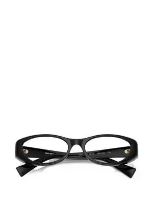 Miu Miu Oval Frame Glasses