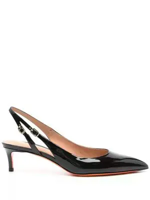Santoni 45mm Audrey Pumps - Black