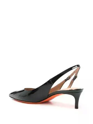 Santoni 45mm Audrey Pumps - Black