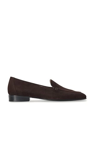 THE ROW Adam Two Loafers In Suede - Lacquer Brown